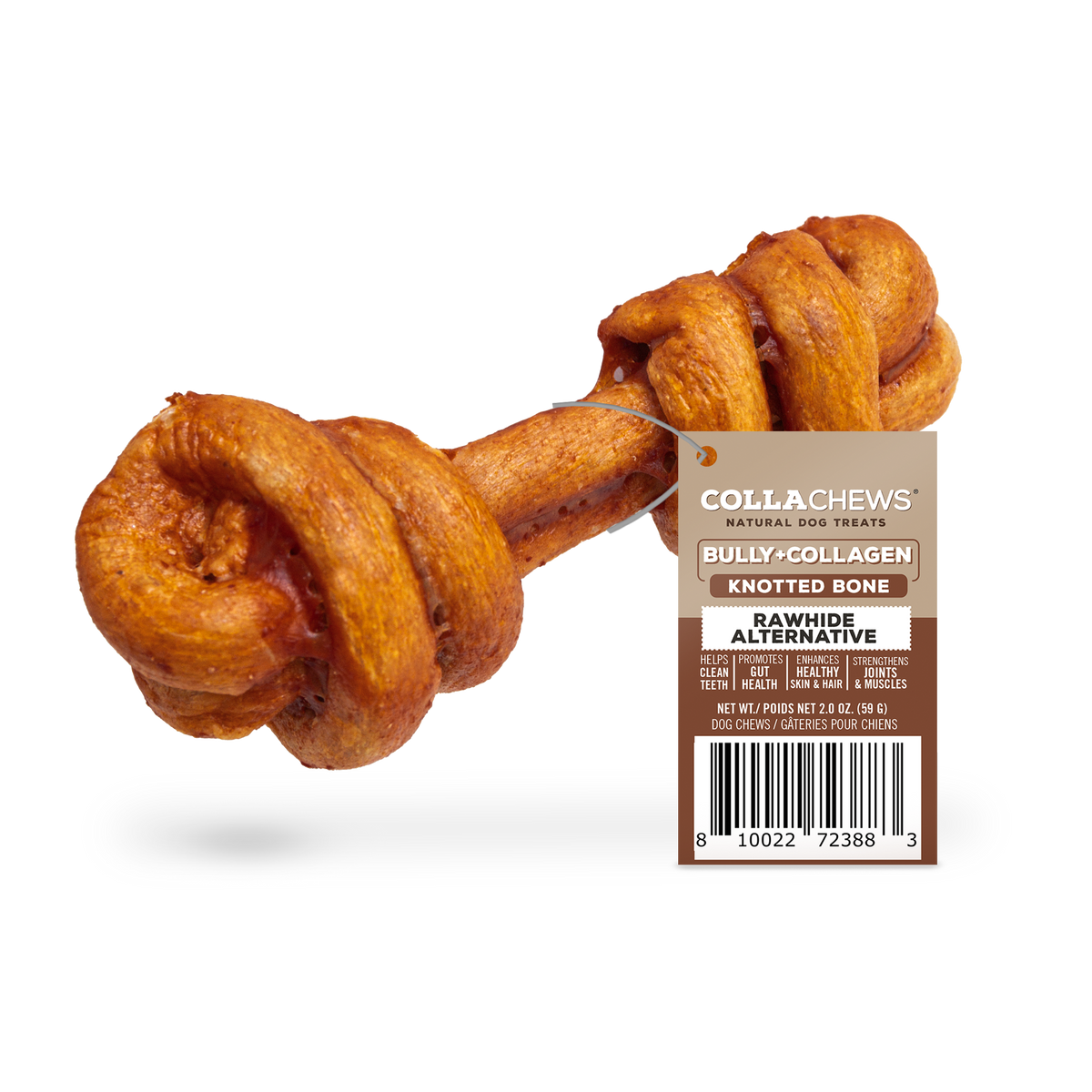 Collachews Bully Bones 24/cs – 5 Bells Natural Dog