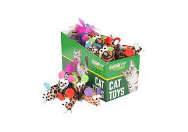Multipet Cat Feather Mice Safari 25 ct display – 5 Bells Natural Dog