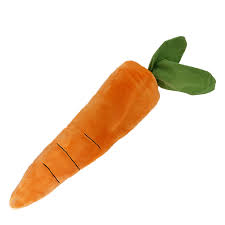 Pet Lou 8" Plush Carrot – 5 Bells Natural Dog