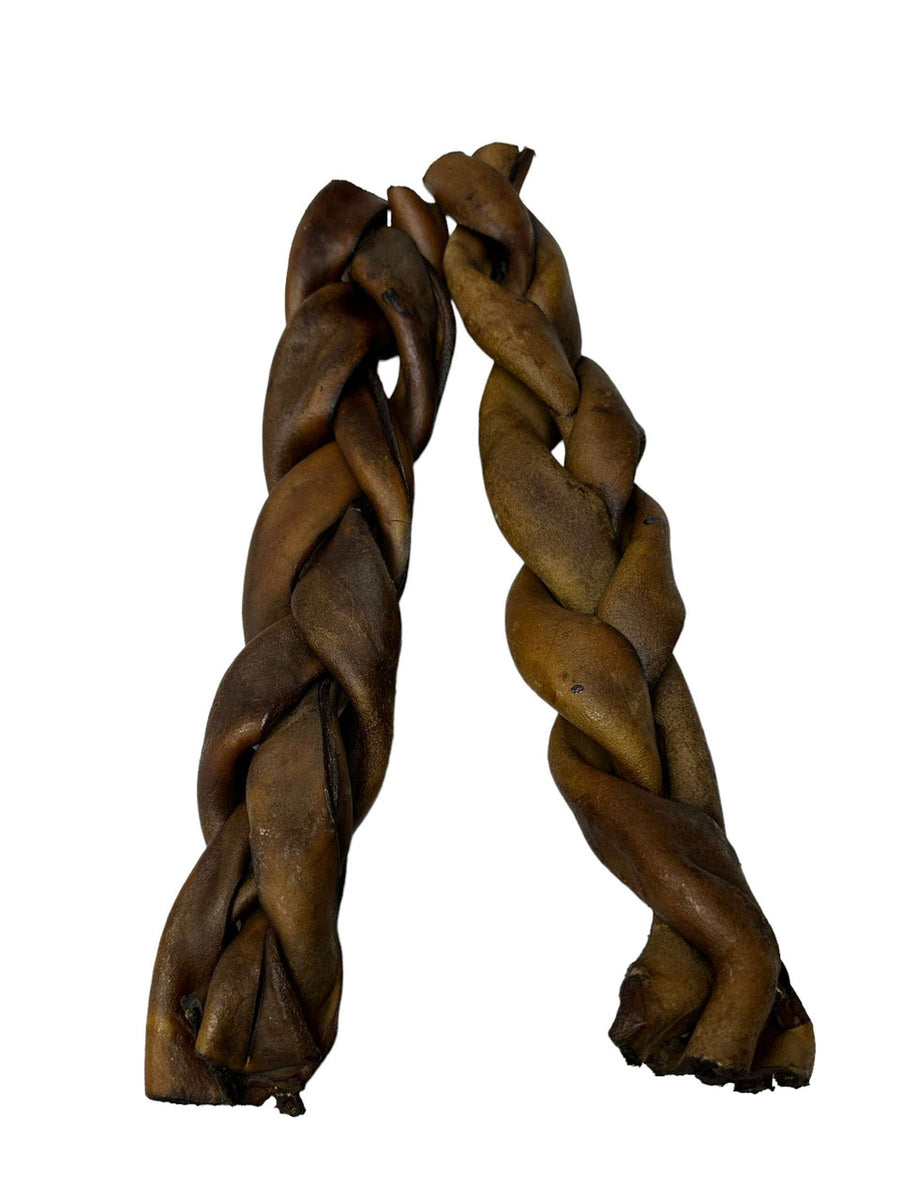 Lennox Braided Collagen Stick - 12" 25 ct box – 5 Bells Natural Dog